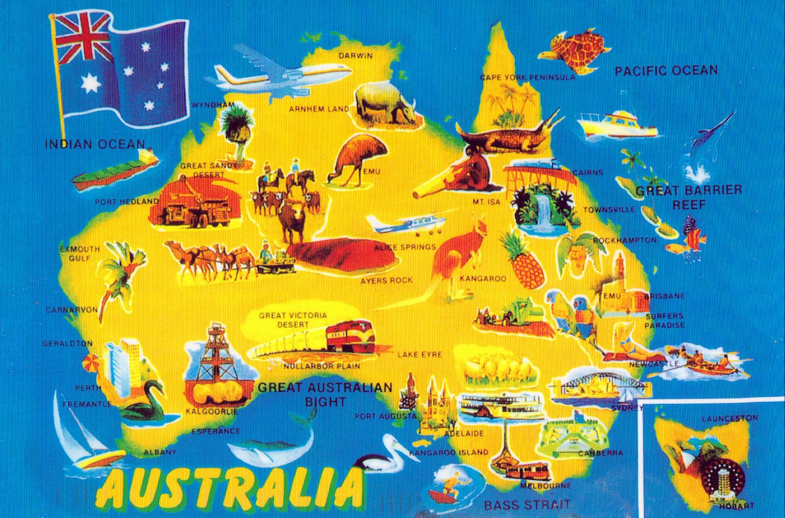 Australia tourist attractions map - Map of Australia tourist ... Australia tourist attractions map - Map of Australia tourist ...